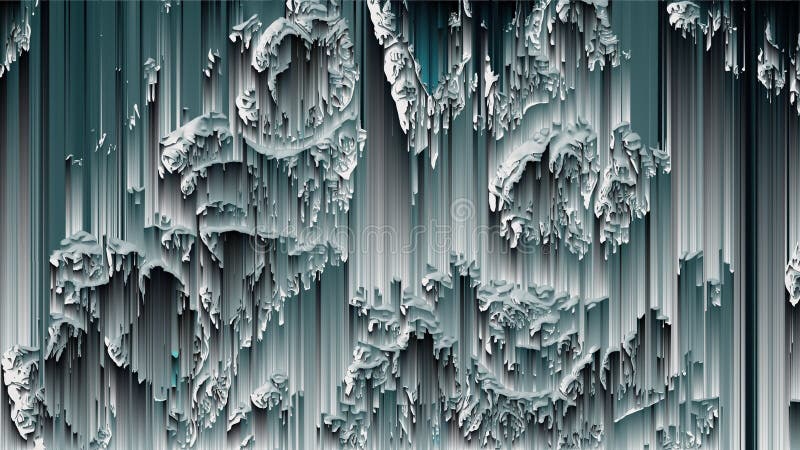 Dynamic Animation in Holographic Colour with Pixel Sorting Effect Stock ...