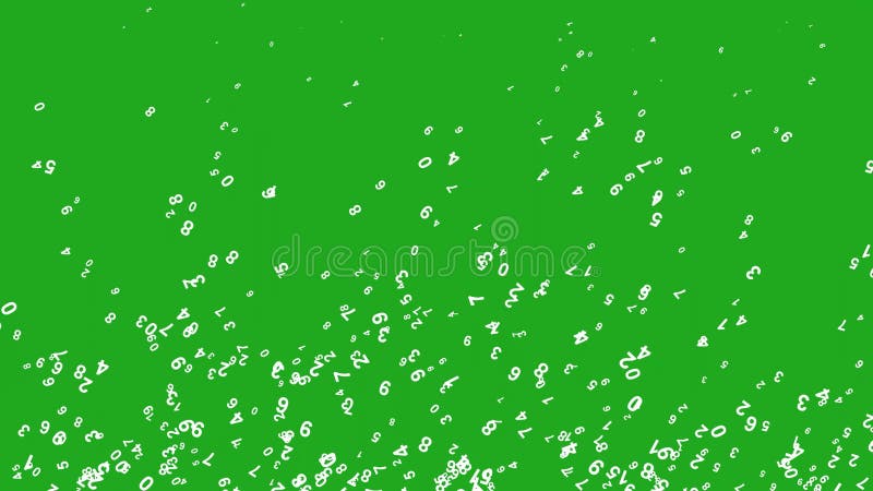 Falling Numbers Landing on Surface – Digital Motion Effect Stock ...