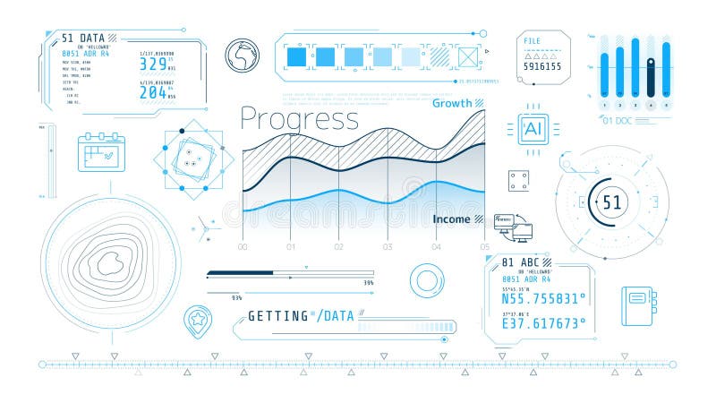 Dynamic Animation on the Theme of Getting Geolocation Data. Stock Video ...