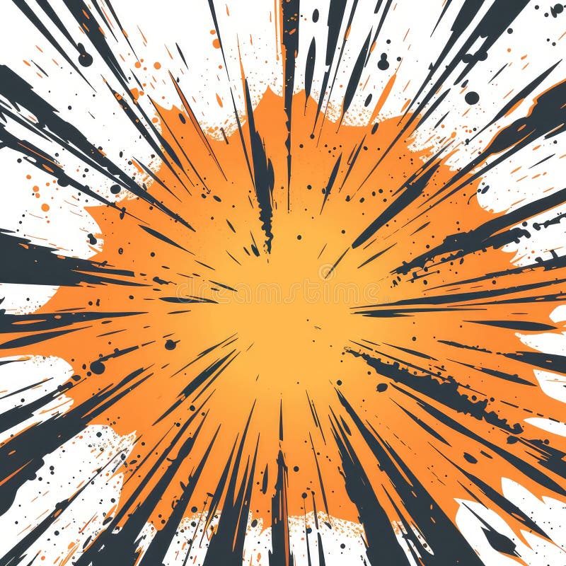 Dynamic Anime Explosion: Manga Graphics Stock Image - Image of design ...