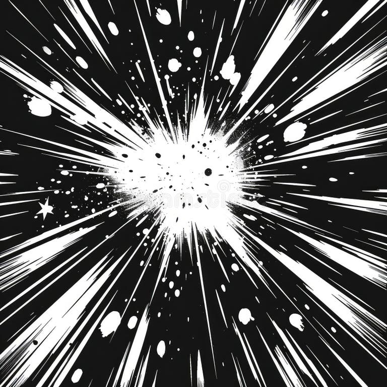 Dynamic Anime Explosion: Manga Graphics Stock Image - Image of cartoon ...