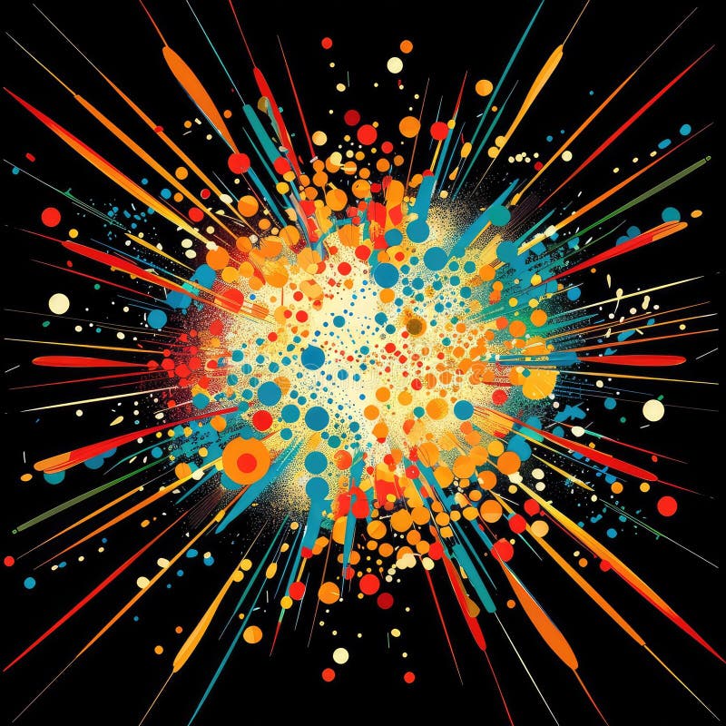 Dynamic Anime Explosion: Manga Graphics Stock Photo - Image of playful ...