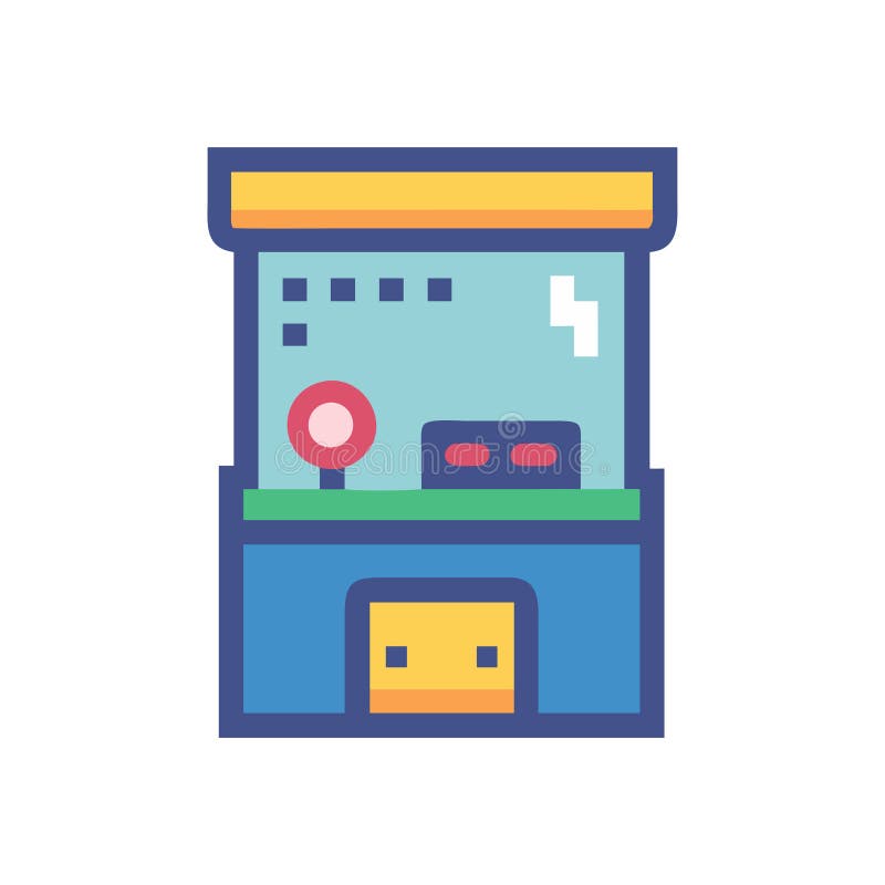 Dynamic Arcade Machine Icon for Fun Stock Vector - Illustration of ...