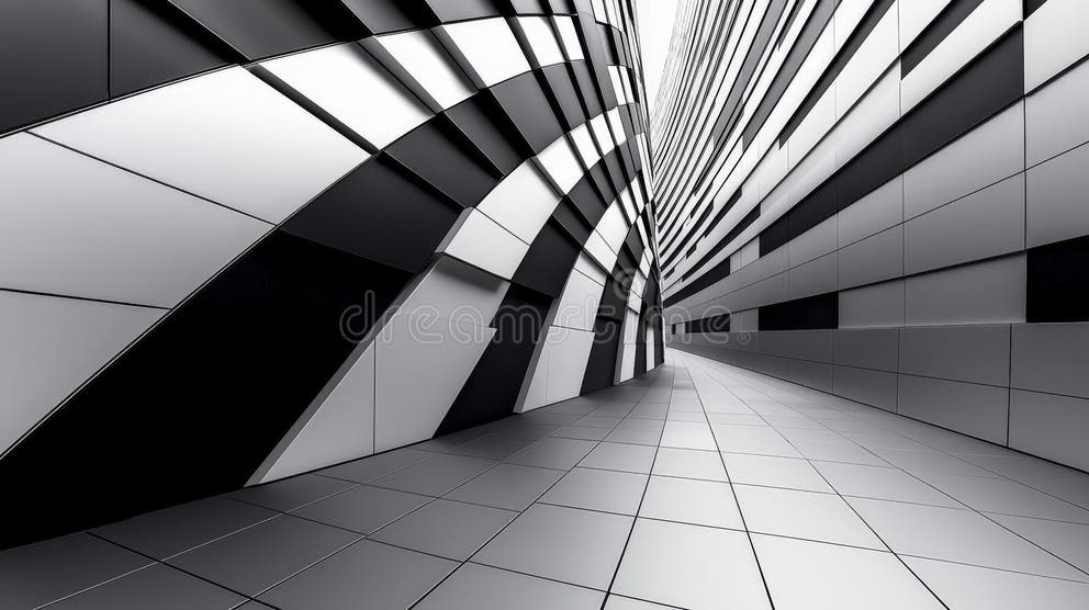 Dynamic Architectural Design with Sharp Diagonal Lines Modern Gallery ...