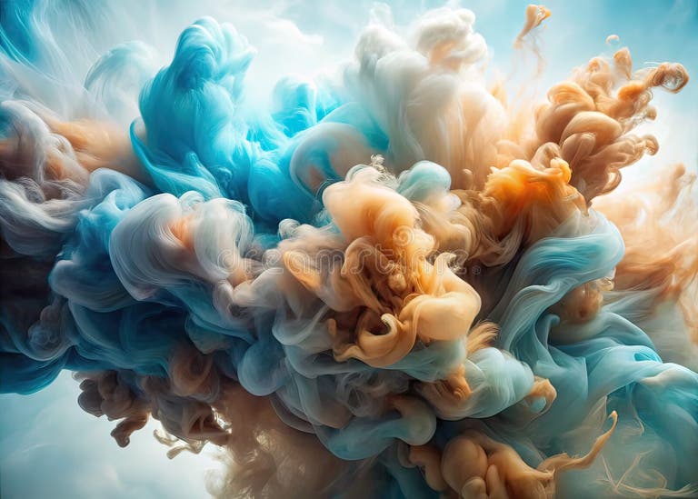 Dynamic Architectural Visualization Ethereal Light Blue and Light Brown ...