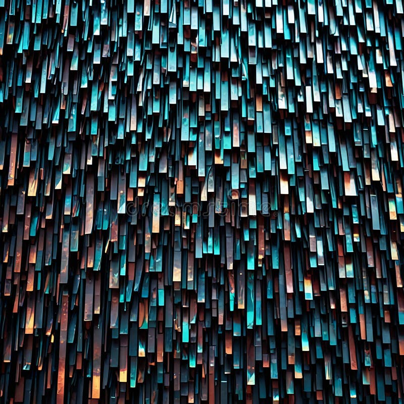 Pixel Shard Cascade in Neon Stock Illustration - Illustration of ...