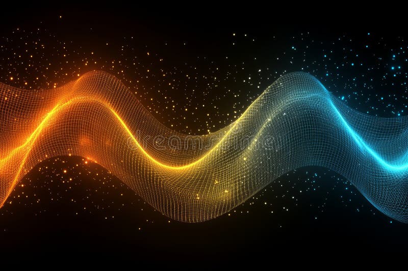 A Dynamic Array Of Connecting Dots And Lines Forms A Colorful Abstract
