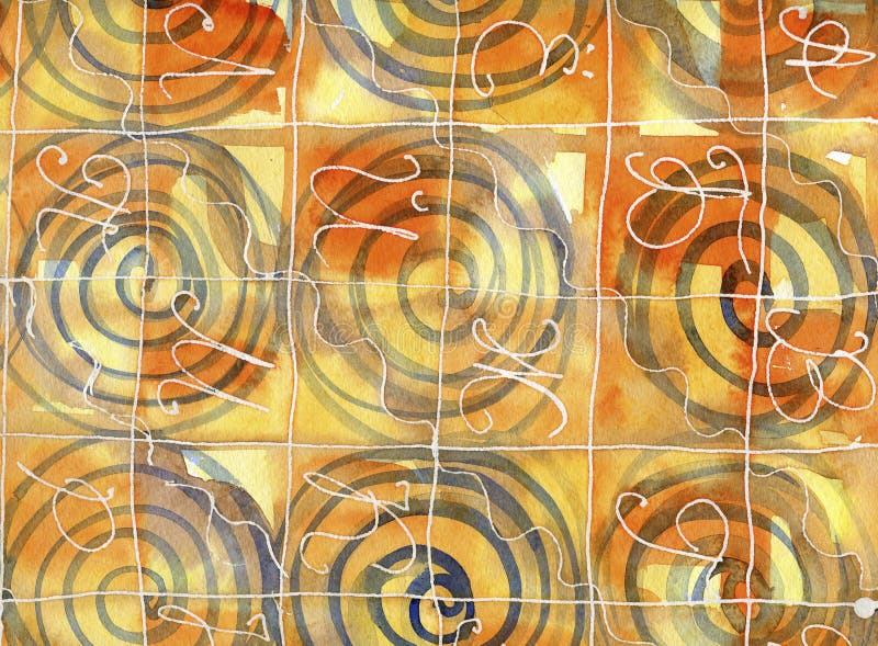 Dynamic Array of Overlapping Colored Circles Creating an Abstract Watercolor Art Design. Stock ...