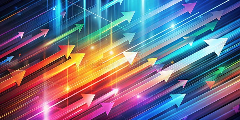 Dynamic Arrow Background Modern Design Element for Technology Business ...