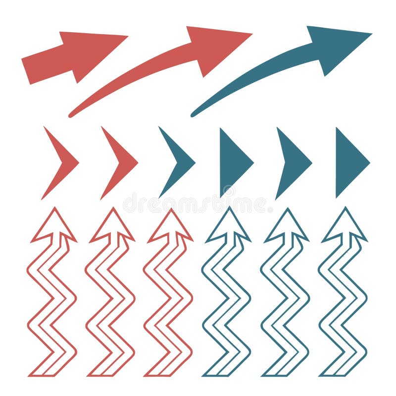 Dynamic Arrow Collection – Diverse Vector Set of Directional, Forward ...