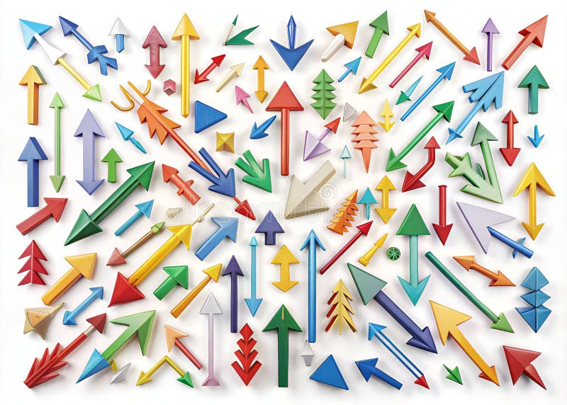 Dynamic Arrow Collection Exploring Movement Energy and Tension in ...