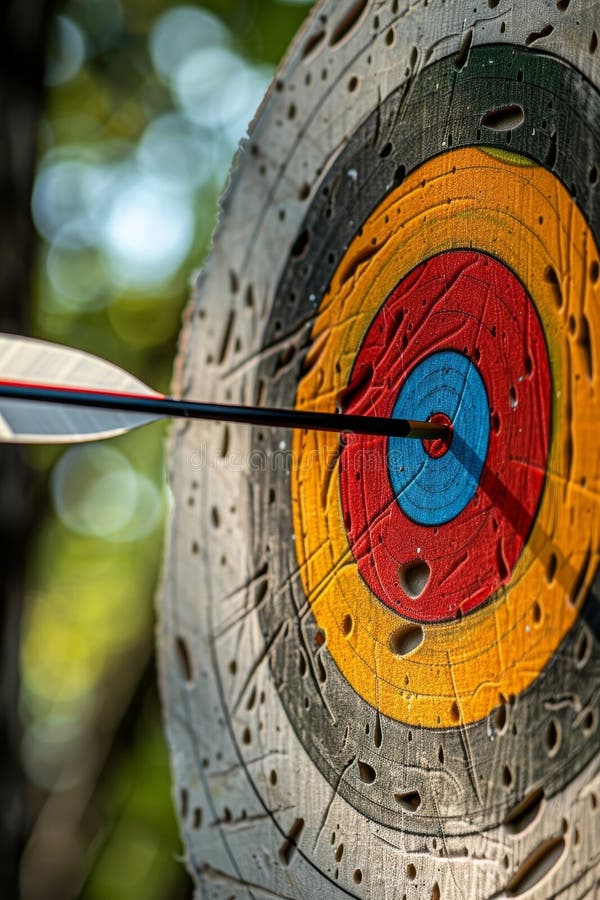 Dynamic Arrow in Flight Symbol of Precision and Velocity in Summer ...