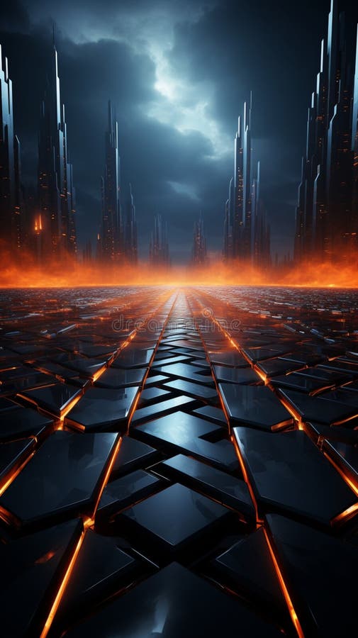 Dynamic Arrow Pathways Hi Tech Background with Abstract Direction and ...