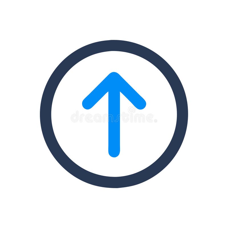 Dynamic Arrow Up Symbol Illustration Stock Photo - Illustration of ...