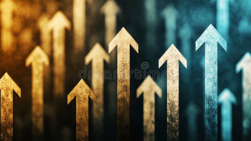 Dynamic Arrows Breaking through Barriers in a Colorful Chart ...