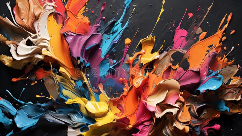 Colorful Paint Explosion stock video. Video of multicolored - 304392517
