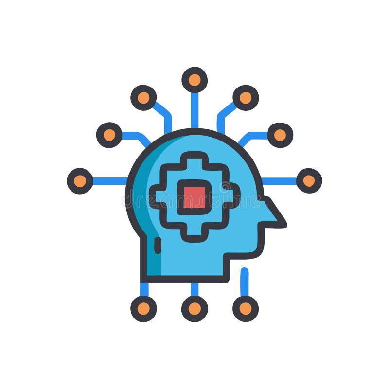 Dynamic Artificial Intelligence Symbol Stock Illustration ...
