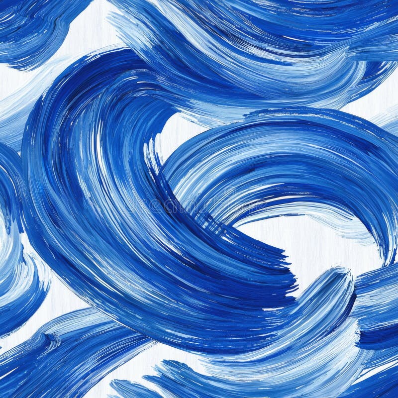 A Dynamic and Artistic Texture is Created by Abstract Blue Brushstrokes ...