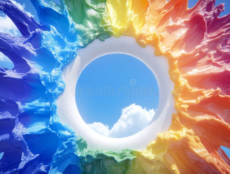 A Dynamic and Artistic Visual Effect is Produced when a Smooth White ...