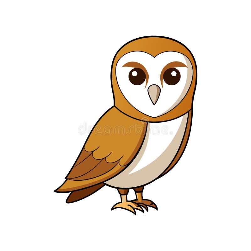 Dynamic Artwork of Barn Owl Bird Stock Illustration - Illustration of ...