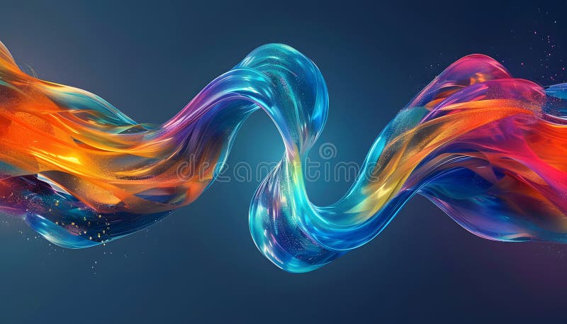 Dynamic Artwork of Colorful Swirling Liquid in Abstract and Artistic ...