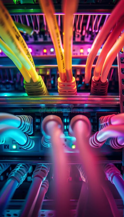 Dynamic Artwork of a Creative Hub Uniting Diverse Wires in a Pathway of ...