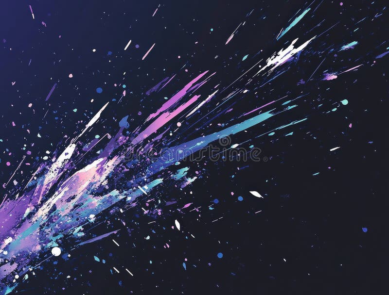Abstract Cosmic Paint Splash Art Stock Illustration - Illustration of ...