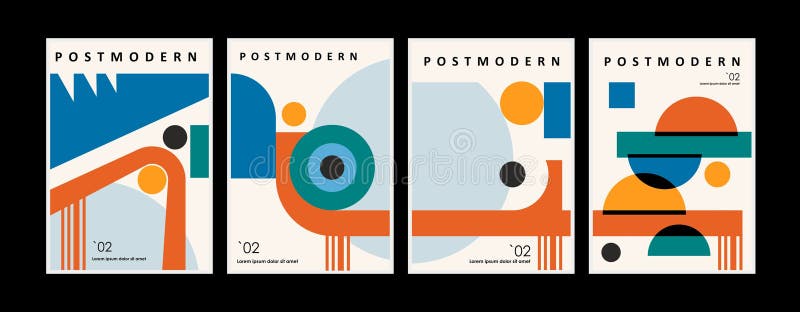 Dynamic Artworks, Posters Inspired Postmodern of Vector Abstract ...