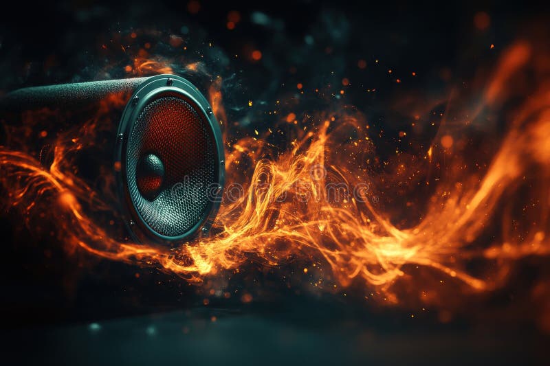 Dynamic Audio Visualization with Fiery Effects Studio Graphic Design ...