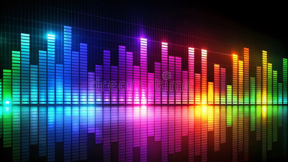 Dynamic Audio Visualizer a Vibrant Equalizer Display for Music Projects ...
