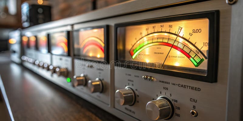 Dynamic Audio Visualizer a Vibrant VU Meter Music Visualization Loop ...