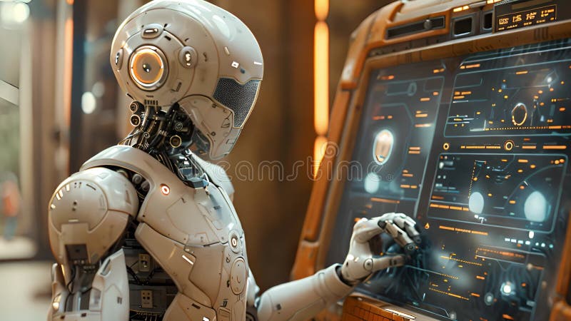 Dynamic Automation Robot Engages In Animated Workplace Tasks Stock Footage Video Of Cyber