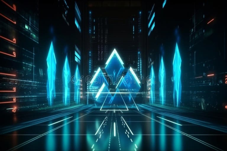 Dynamic Backdrop Featuring a Digital Transformation Arrow Chart and ...