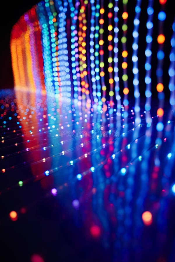Dynamic Background with Colored Lights Represents a Captivating ...