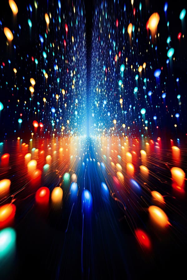 Dynamic Background with Colored Lights Represents a Captivating ...