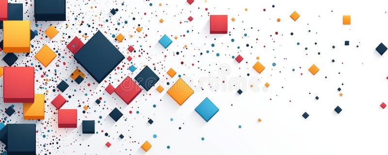 Dynamic Background with Colorful Squares and Geometric Patterns for ...