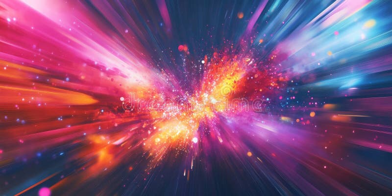 A Dynamic Background Featuring a Burst of Colorful, Overlapping Light ...