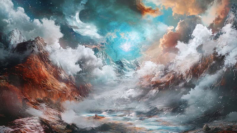 Dynamic Background Featuring Cloud Formations and Climate Elements ...