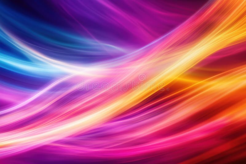 Dynamic Background Featuring Colorful Light Trails, Forming Energetic ...