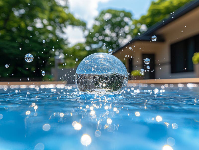 Dynamic Background of Water Droplets on the Water Surface, Drip ...