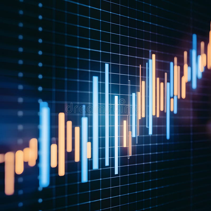 Dynamic Bar Chart with Blue and Orange Bars Highlighting Variations on ...