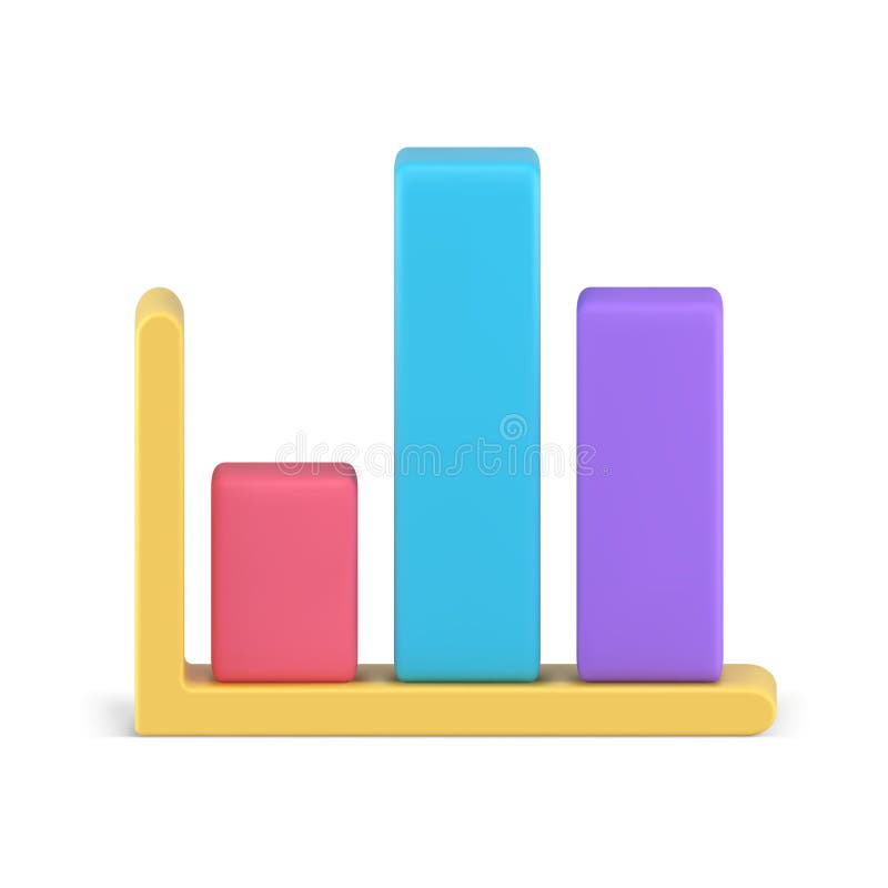Dynamic Bar Diagram Statistical Business Infographic Element 3d Icon ...