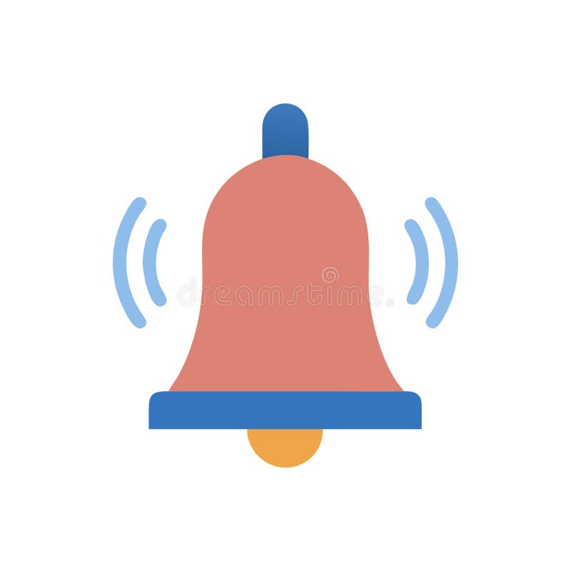 Dynamic Bell Symbol Illustration Stock Illustration - Illustration of ...