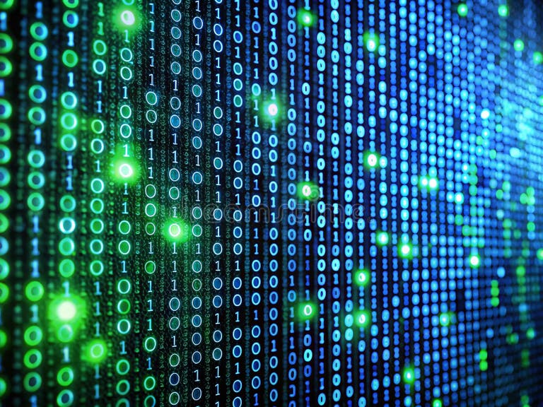 Dynamic Binary Code Background a Visually Striking Abstract Design with Rule of Thirds ...