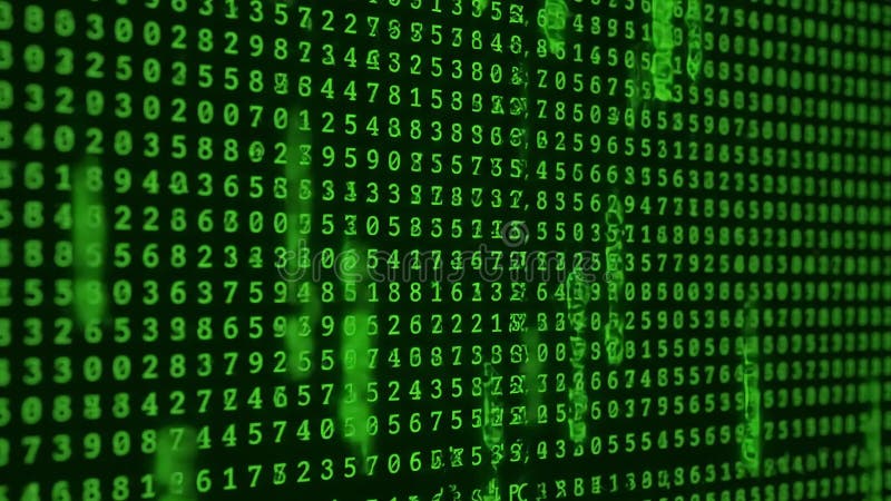 Dynamic Binary Code Stream Animation: a Digital Matrix Visual Experience Stock Video - Video of ...