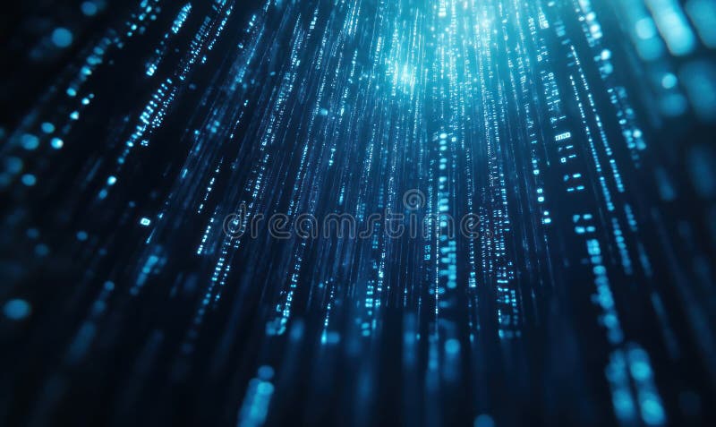 Dynamic Binary Code Visualization with Blue Streams in Motion ...