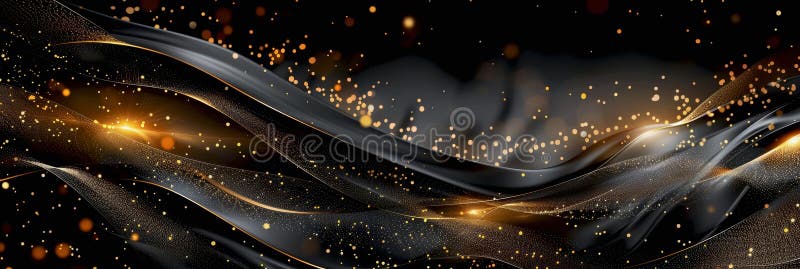 Elegant Abstract Black Background for New Year Celebration with ...