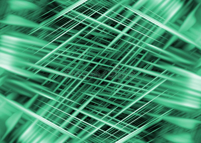 Dynamic Black and Green Lines Background Stock Illustration ...