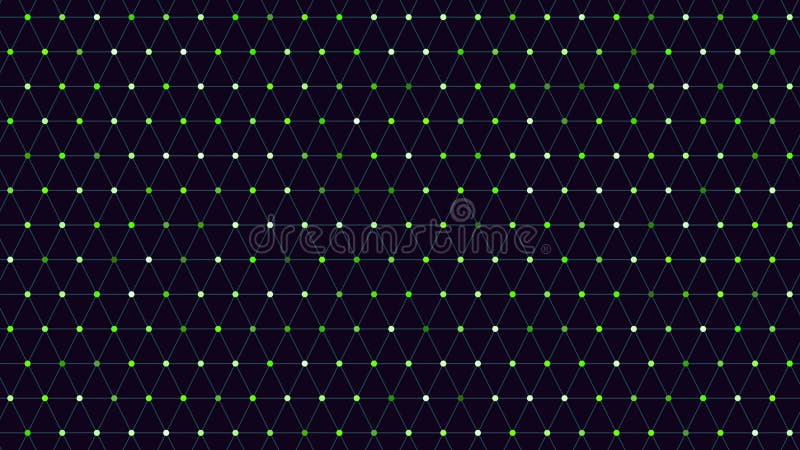 Dynamic Black and Green Triangle Pattern with White Dots in Grid ...