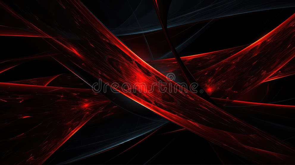 Dynamic Black and Red Abstract Background Stock Illustration ...